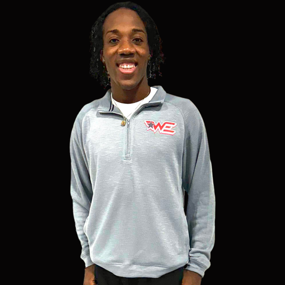 Men’s Gray Jersey Knit 1/4 Zip - Woodlands Elite Cheer Co.